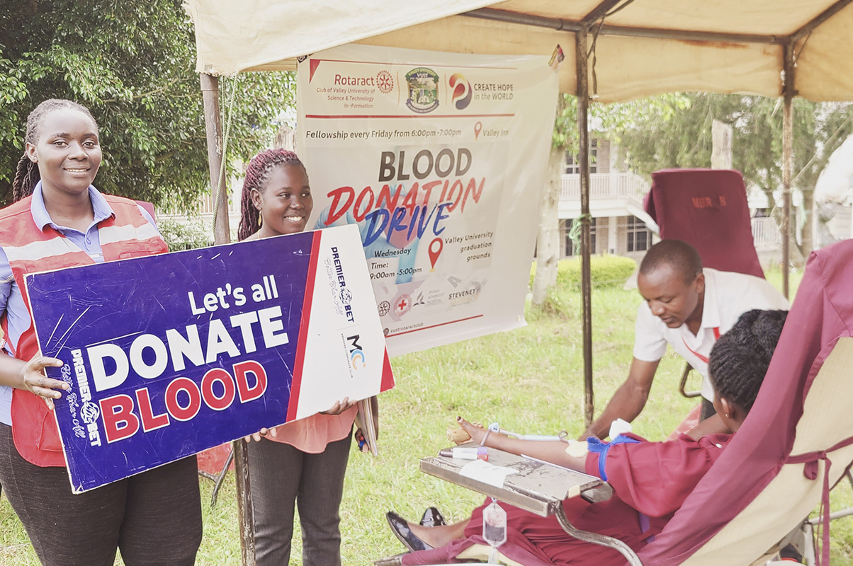 VUST Rotaract Club runs a blood donation – Valley University of Science ...